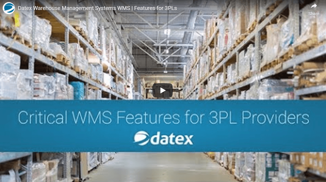 Datex Footprint® WMS Features for 3PLs | Datex Corporation