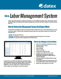 Warehouse Management System Data Sheets - Datex Corporation