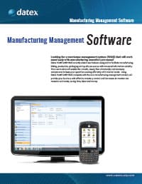 Warehouse Management System Data Sheets - Datex Corporation